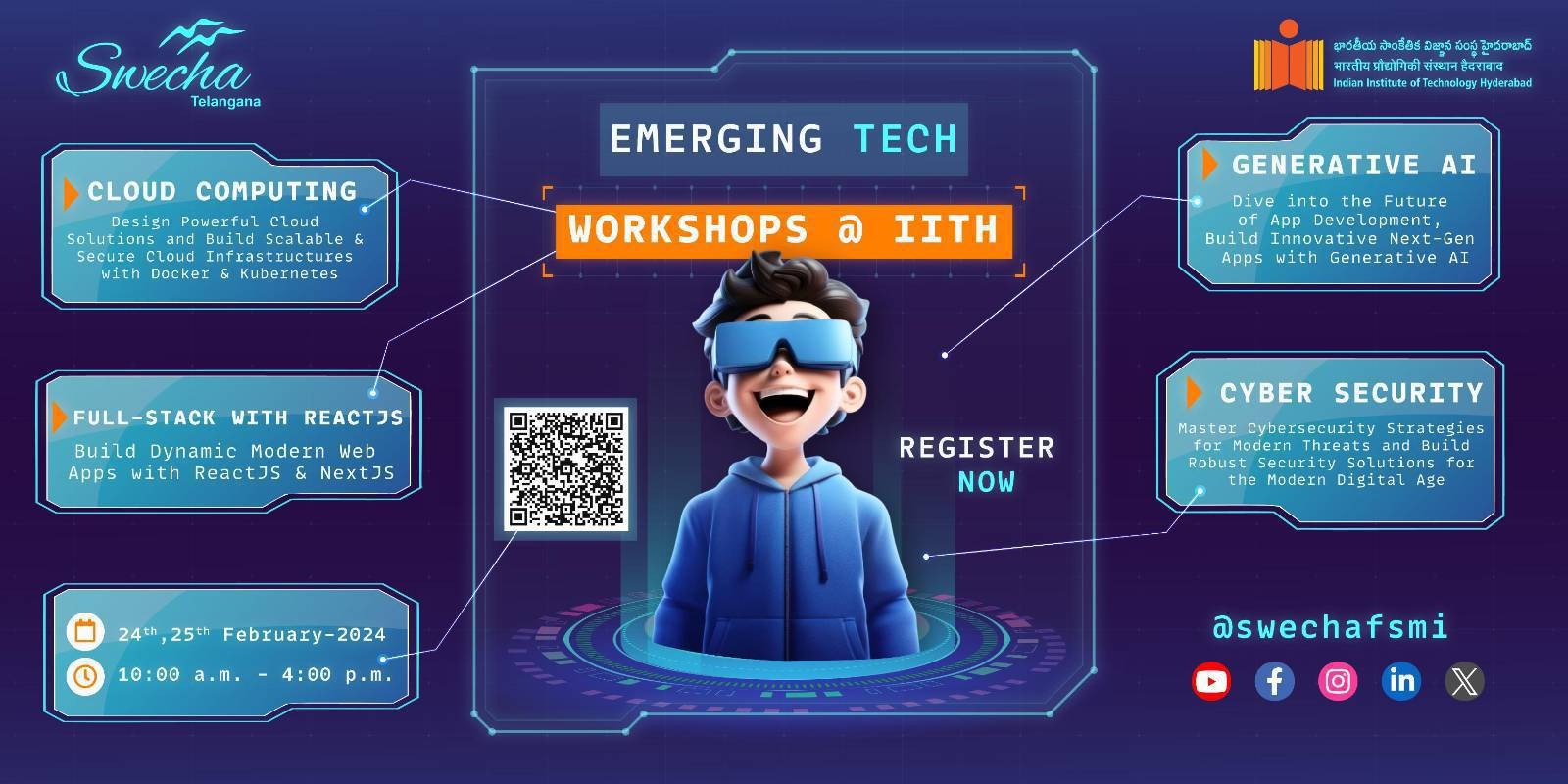 Emerging Tech Workshops at Indian Institute of Technology (IIT) Hyderabad | Swecha